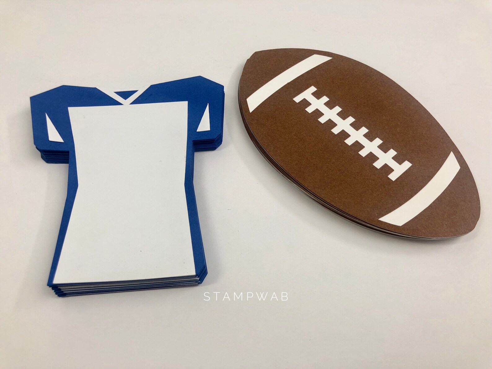 Football Jersey Cut-Outs set of 12 | Etsy