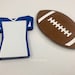 Football Jersey Cut-outs (set of 12) - Football - Favor Tag - Football ...