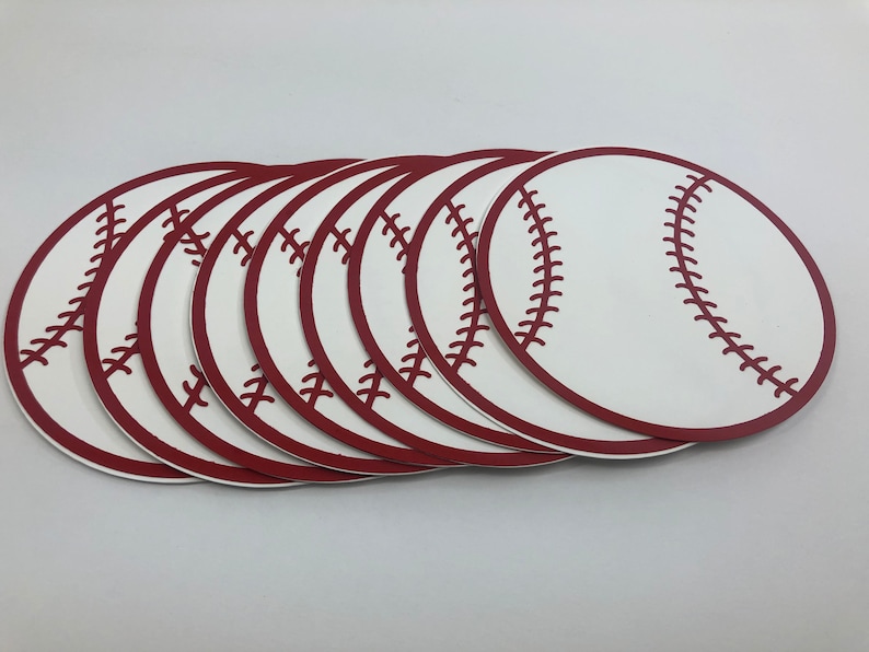 Baseball Cut-outs set of 12 Baseball Team Baseball Party - Etsy