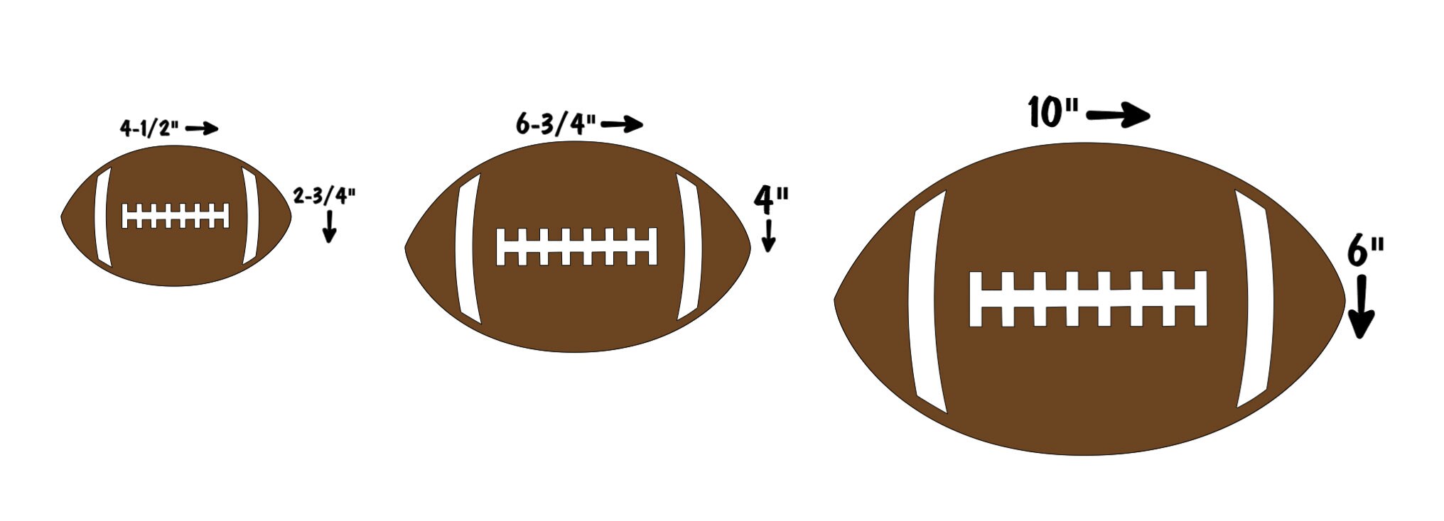 Football Cutouts set of 12 Football Party Decor Football - Etsy