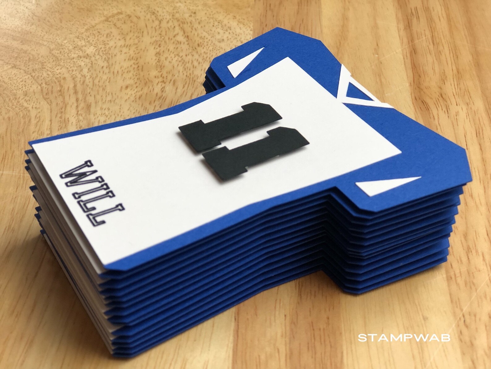 Football Jersey Cut-outs (set of 12) - Personalized Cutouts - Football ...