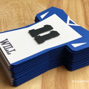 Football Jersey Cut-outs (set of 12) - Personalized Cutouts - Football ...