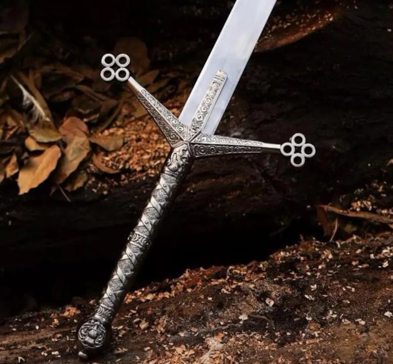 Custom Handmade Scottish Claymore Sword J2 Steel Highland Claymore ...