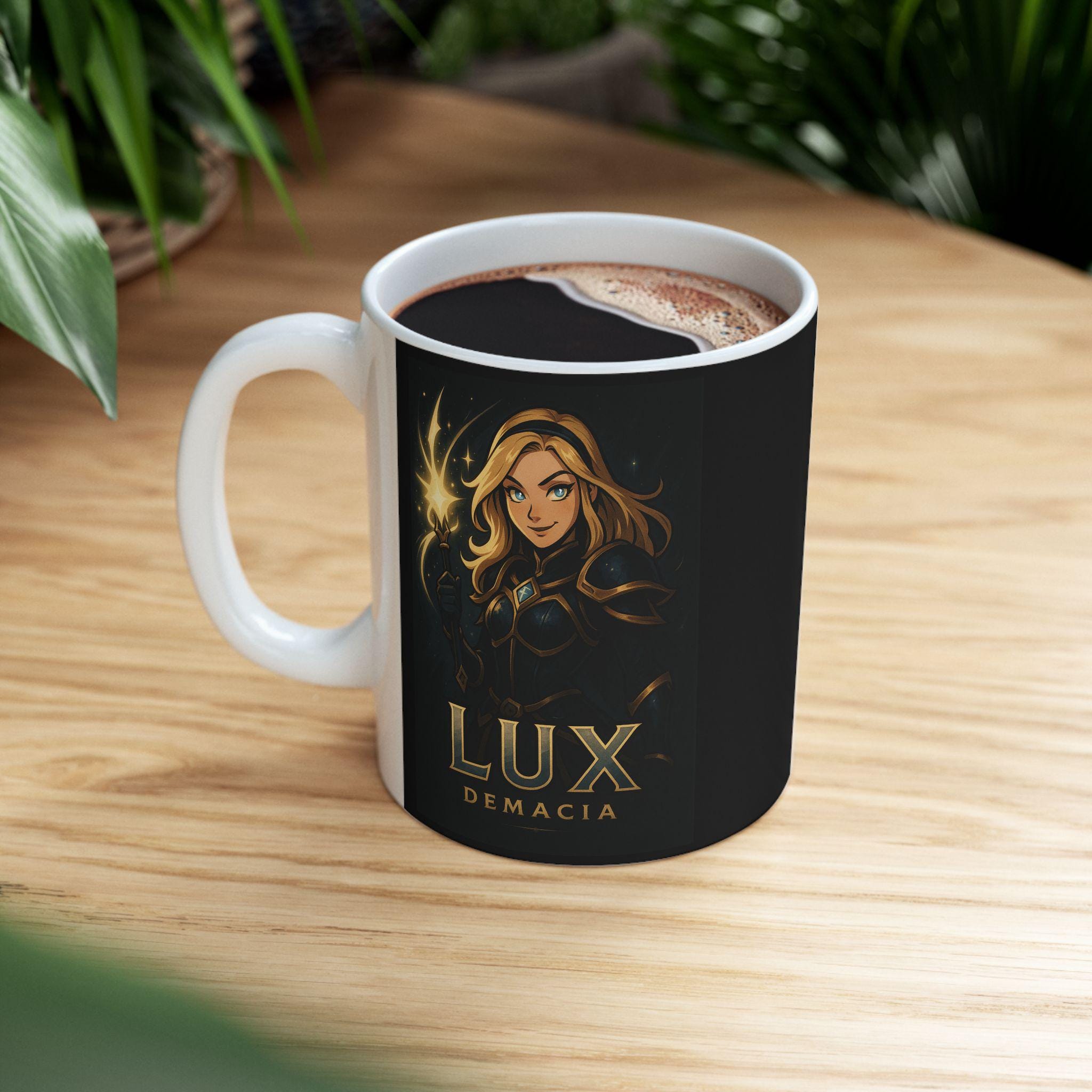 League of Legends Lux Mug: Demacia Gamer Coffee Cup (11oz) - Etsy