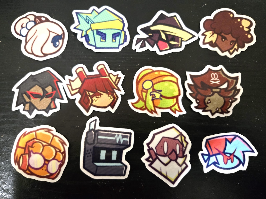 Flavor Rave Character Icon Stickers - Team TBD - FNF - Etsy
