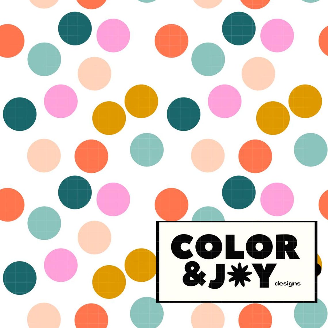 Colorful, Fun, Juicy Polka Dot Seamless Pattern Download Digital Papers ...