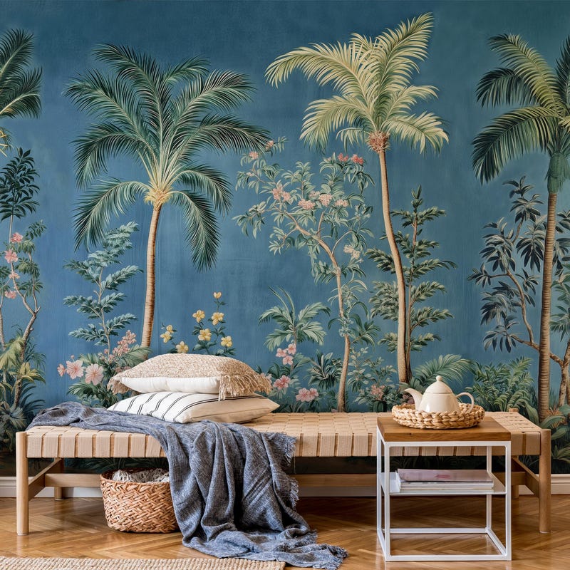 Large Print Jungle Wallpaper - Etsy UK