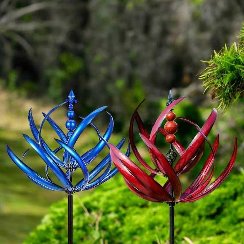 Metal Wind Spinner: Kinetic Garden Windmill Sculpture (80 X 20cm) - Etsy