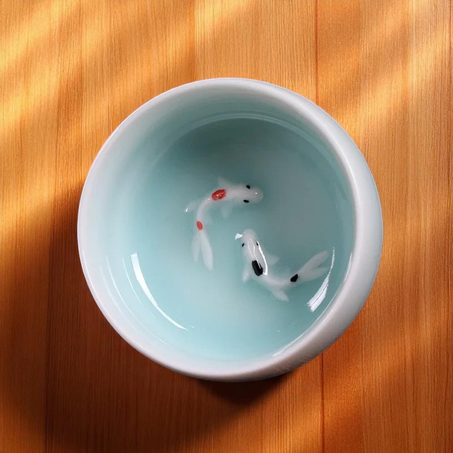 Koi Fish Dip Bowls: Japanese Crackle Glaze Ceramic Appetizer Dishes - Etsy