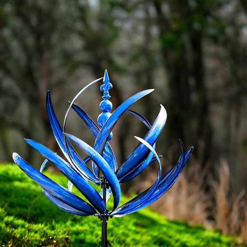 Metal Wind Spinner: Kinetic Garden Windmill Sculpture (80 X 20cm) - Etsy