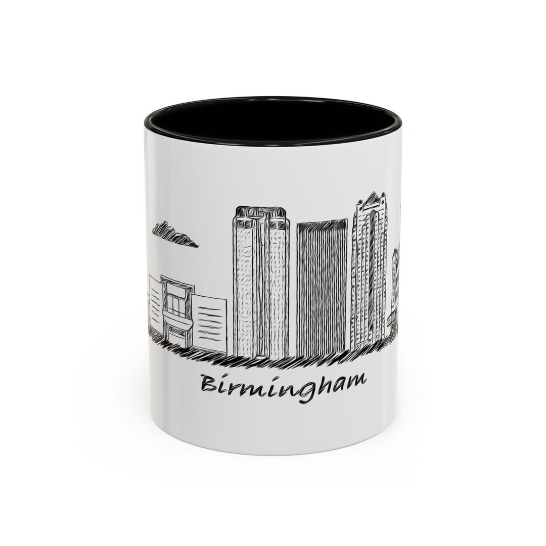 Birmingham Alabama Mug, Skyline Doodle Art, Cityscape Coffee Cup - Etsy
