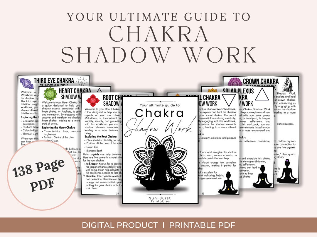 Chakra Shadow Work Journal | Chakra Workbook | Digital Download ...