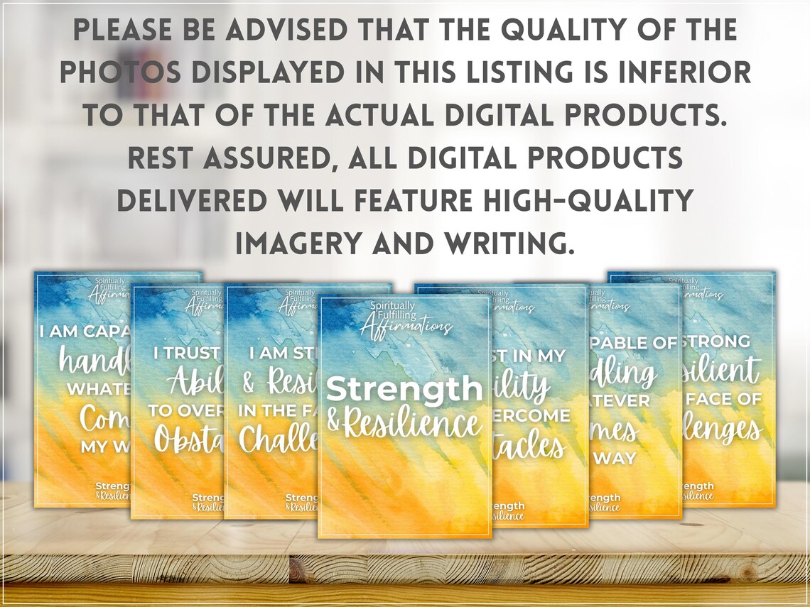 Strength & Resilience Affirmation Cards: Printable Manifestation Board ...
