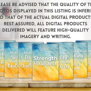 Strength & Resilience Affirmation Cards: Printable Manifestation Board ...