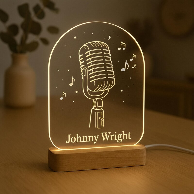 Microphone Lamp - Etsy
