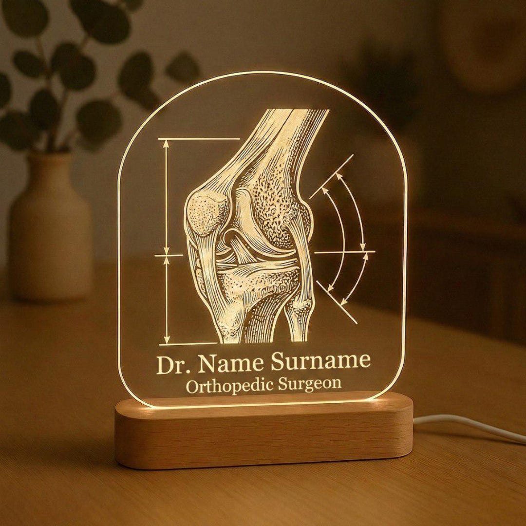 Personalized Orthopedic Surgeon Night Light, Doctor Gift, Orthopedic ...
