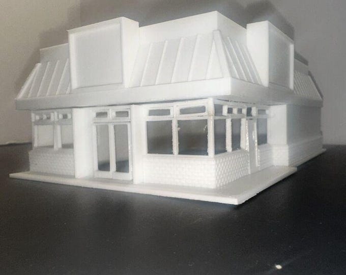 HO - Scale Fast Food Restaurant With Drive Thru 1:87 Commercial ...