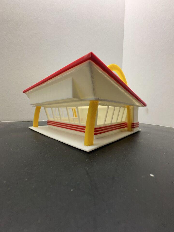 HO Scale Fast Food Chain Restaurant Drive Thru 1:87 Building Mcdonald's ...