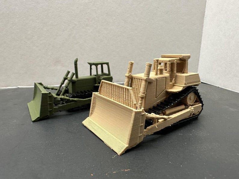 HO Scale Bulldozer (2 - Pack) 1:87 Model Railroad Truck Construction ...