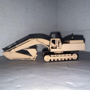 HO - Scale Excavator / Digger 1:87 Truck / Construction Vehicle for 1/ ...