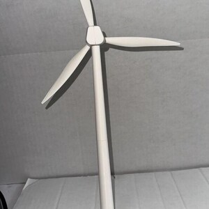 HO Scale Wind Turbine / Modern Windmill Generator White Detailed Model ...