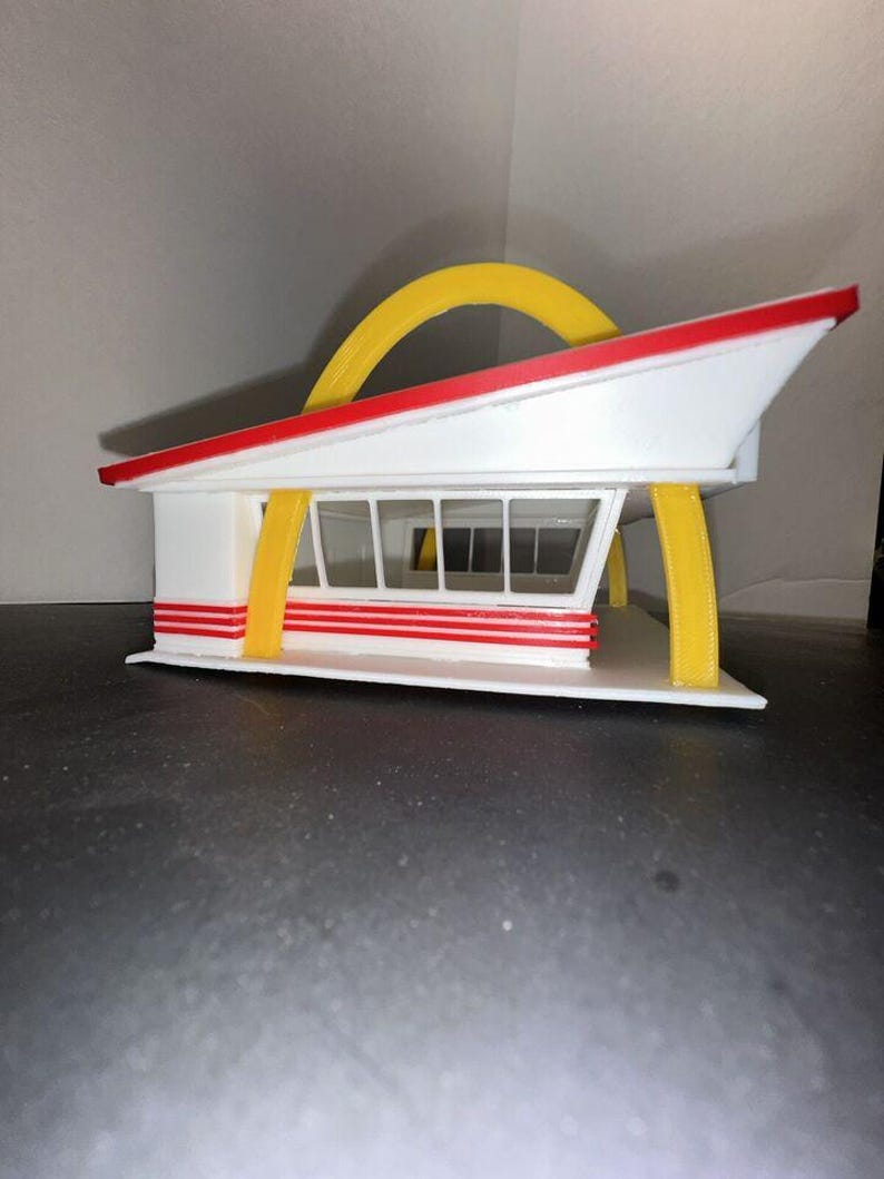HO Scale Fast Food Chain Restaurant Drive Thru 1:87 Building Mcdonald's ...