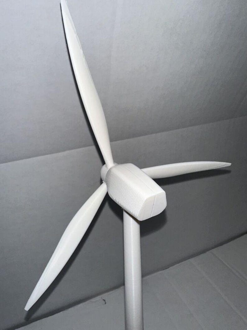 HO Scale Wind Turbine / Modern Windmill Generator White Detailed Model ...
