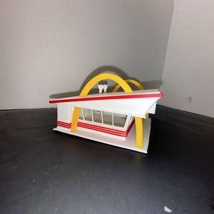 HO Scale Fast Food Chain Restaurant Drive Thru 1:87 Building Mcdonald's ...