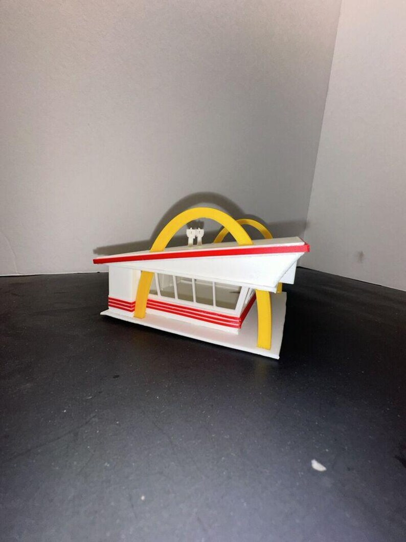 HO Scale Fast Food Chain Restaurant Drive Thru 1:87 Building Mcdonald's ...