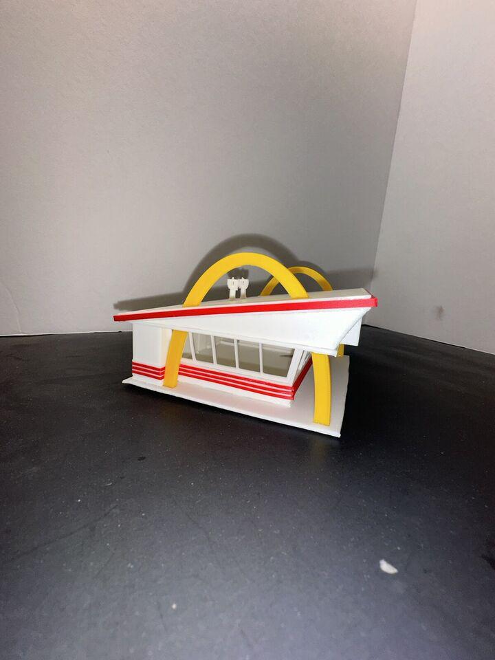 HO Scale Fast Food Chain Restaurant Drive Thru 1:87 Building Mcdonald's ...