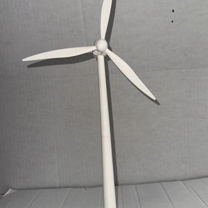 HO Scale Wind Turbine / Modern Windmill Generator White Detailed Model ...