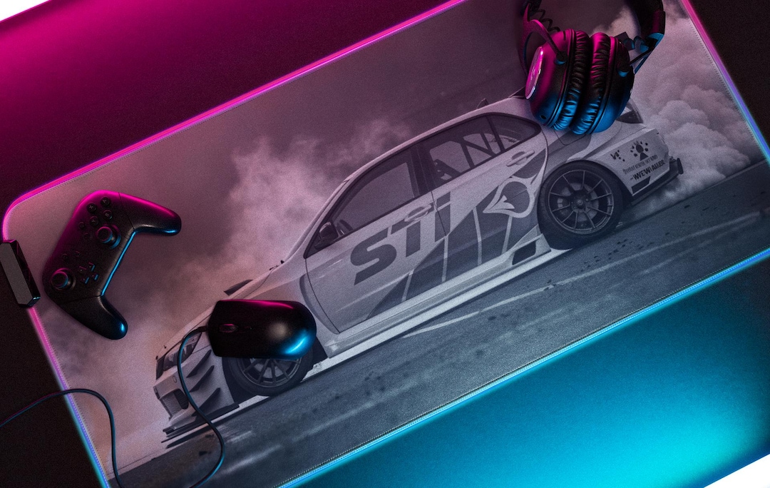 Subaru Impreza WRX STI Desk Mat: Minimalist Office Decor - Etsy