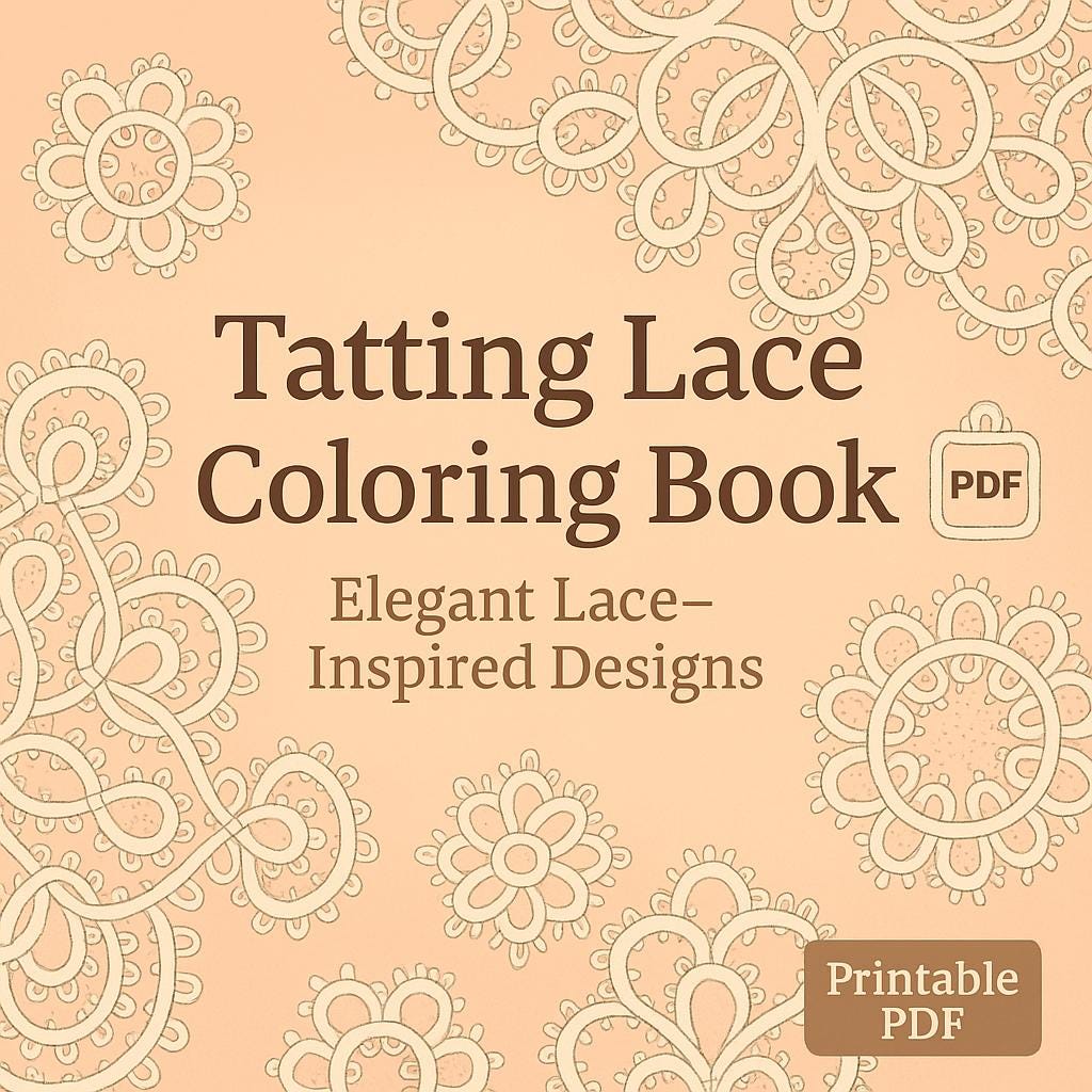 Coloring Book Design Template Lace