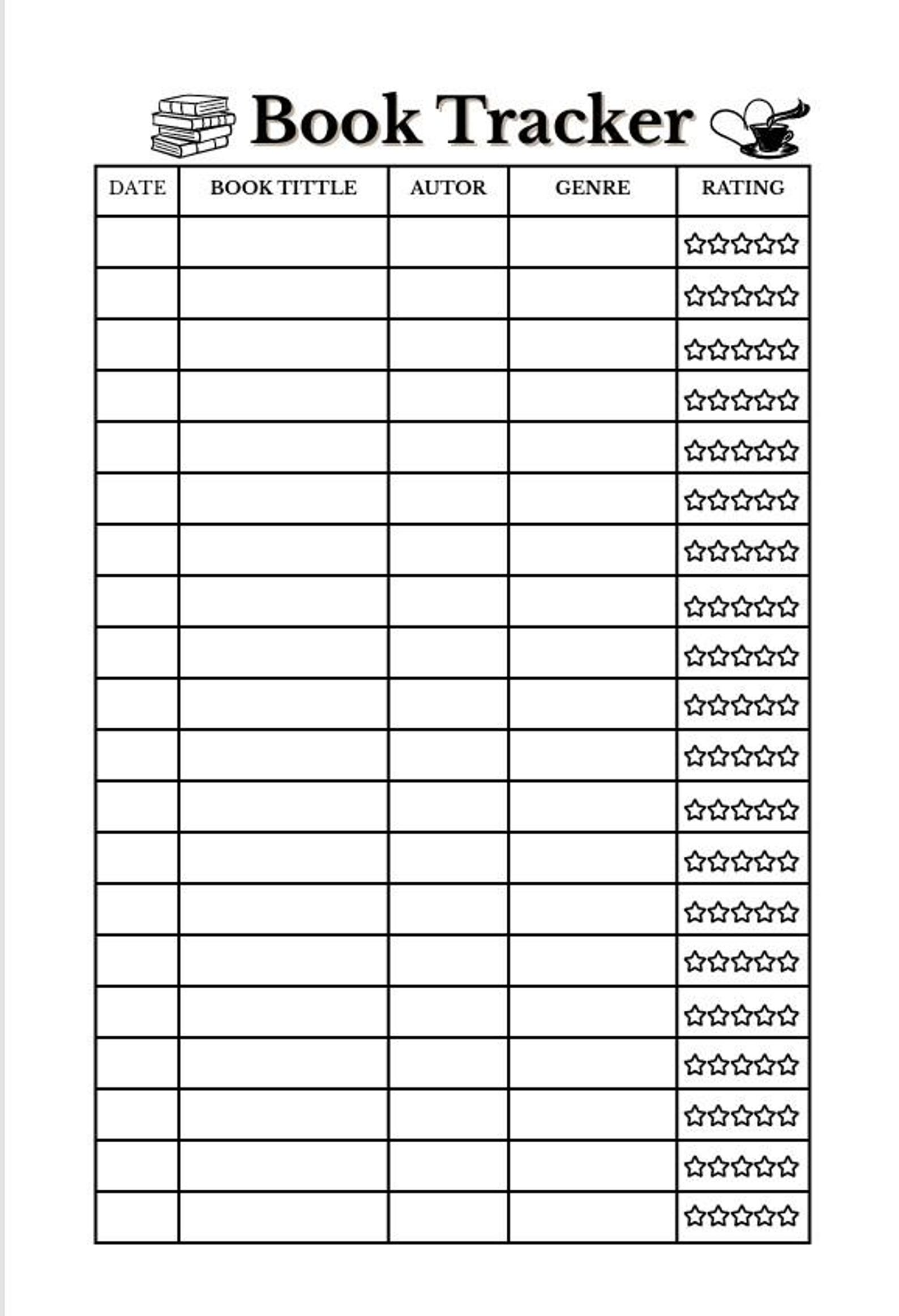 Printable Summer Reading Journal PDF | Book Log, Tracker & Review Pages ...