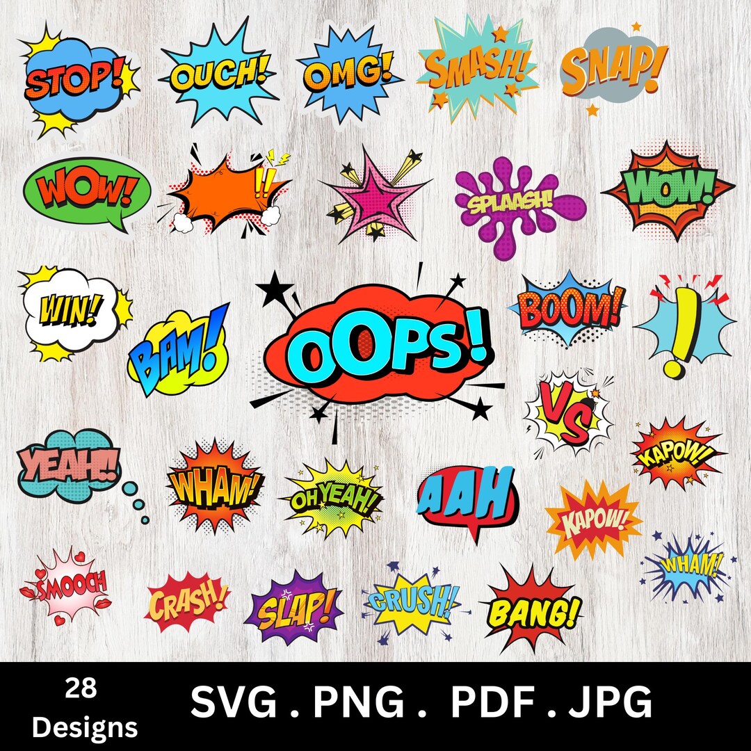 Comic Speech Bubble Svg, Comic Bubble, Speech Bubble, Speech Bubbles ...