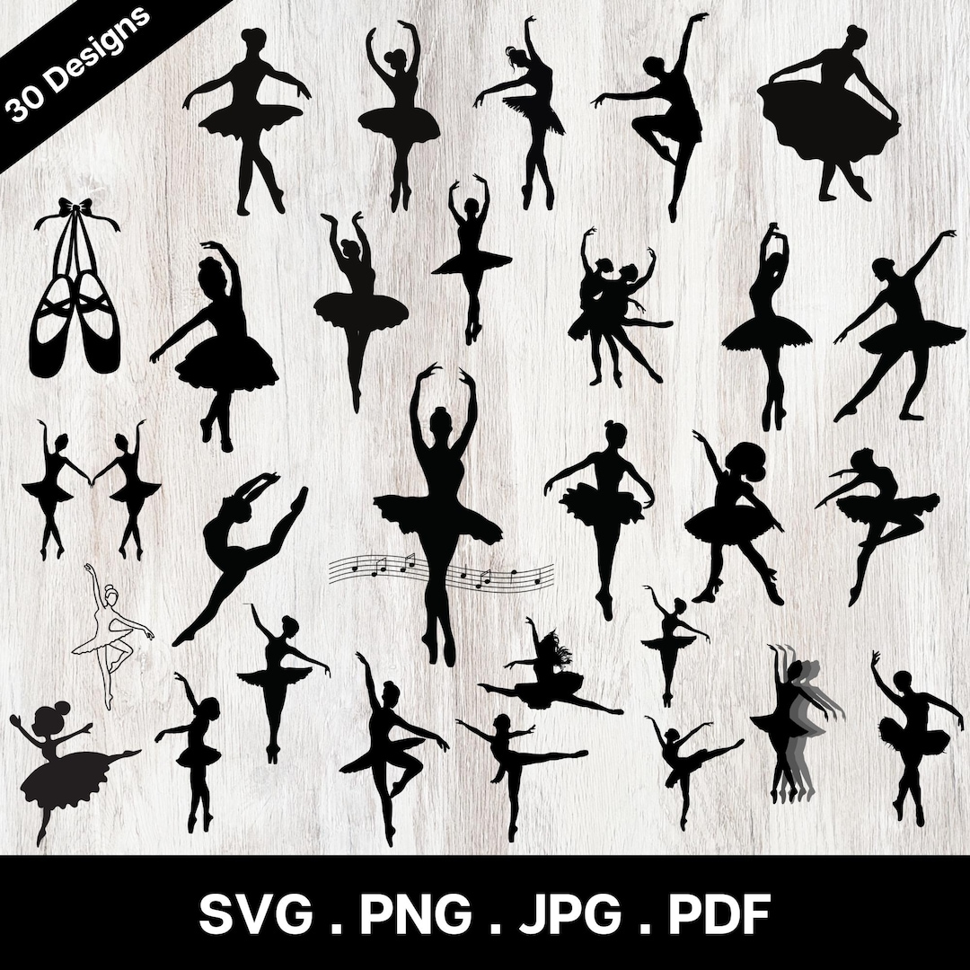 Ballerina Svg, Ballet Dancer Svg, Ballet Shoes Svg, Dancer Svg ...