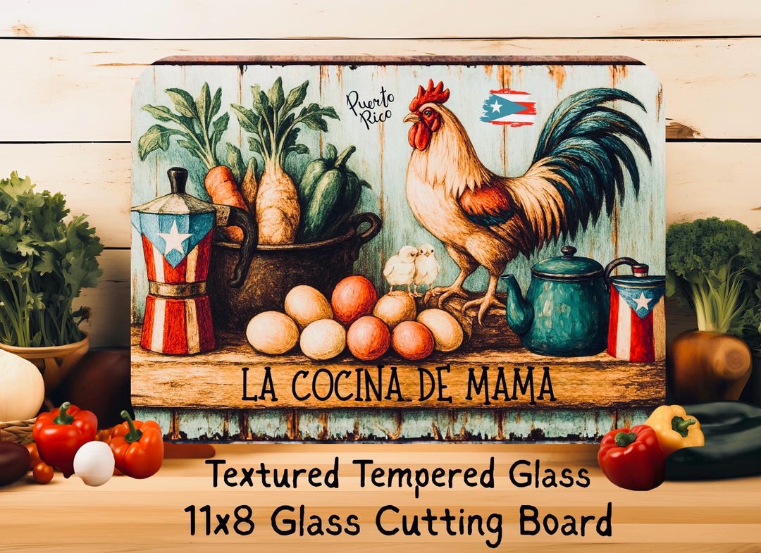 Personalized Puerto Rico Farmhouse Cutting Board – "la Cocina De Mama ...