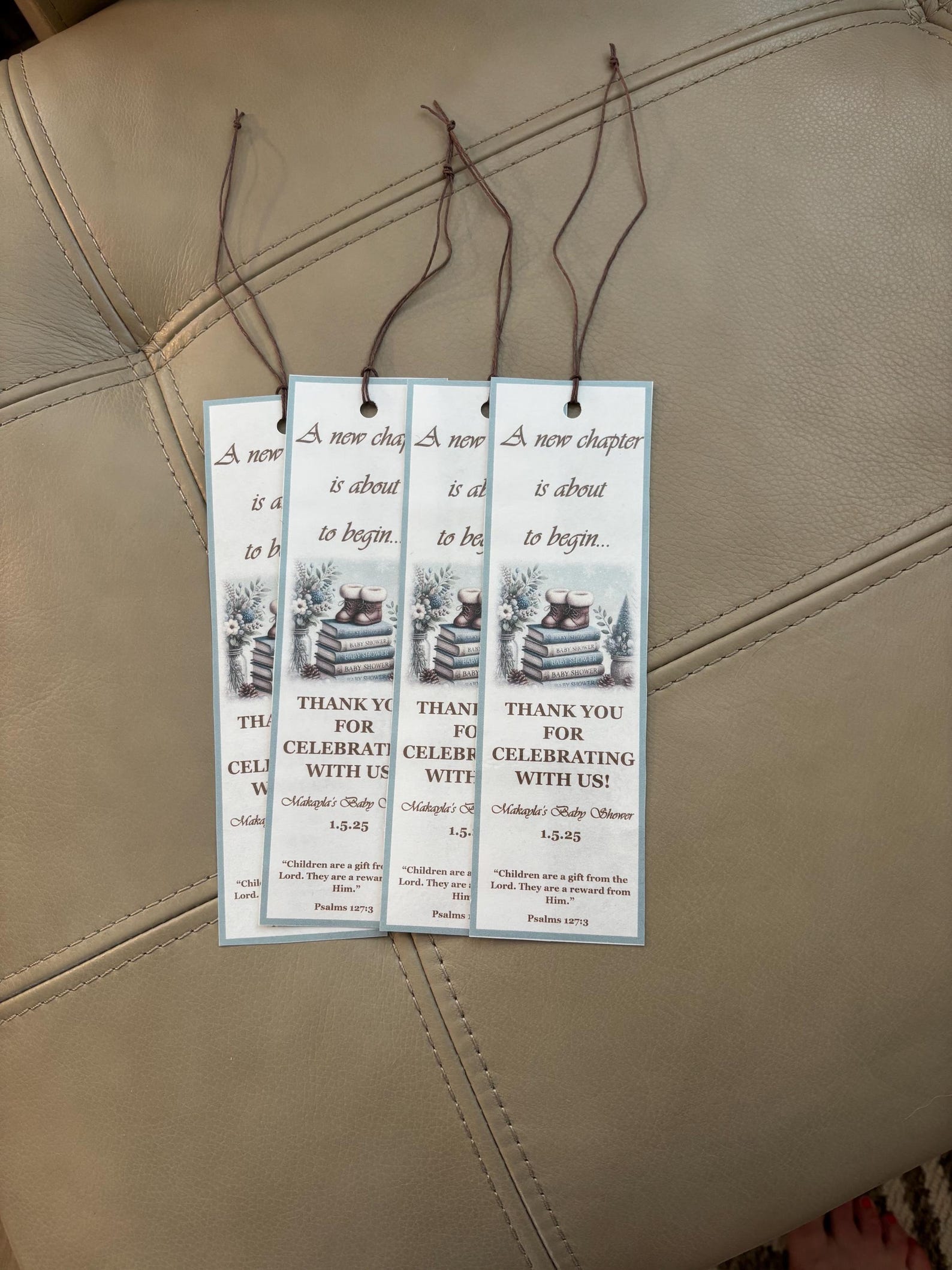 Personalized Laminated Bookmark Favors: Custom Event Keepsake - Etsy