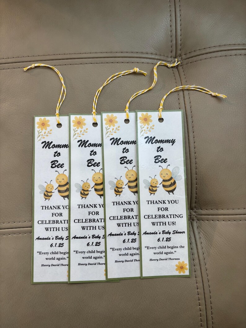 Personalized Laminated Bookmark Favors: Custom Event Keepsake - Etsy