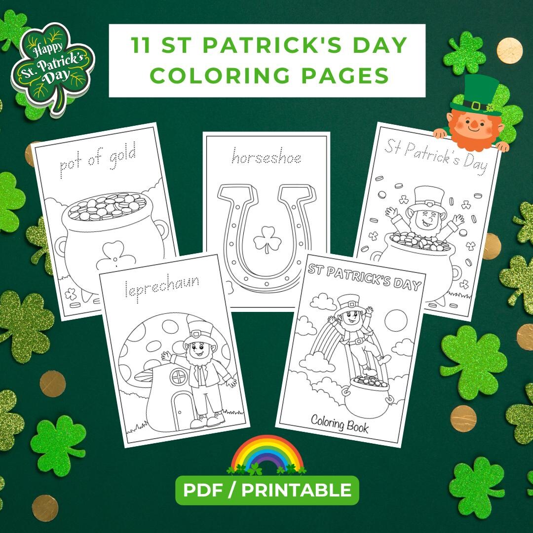 St. Patricks Day Coloring Pages for Kids, Saint Patricks Day, Coloring ...