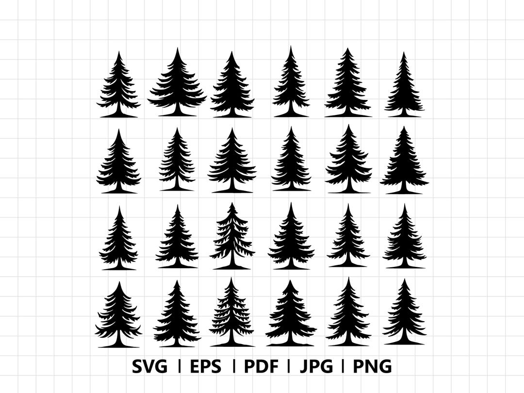 Tree Forest SVG Bundle, Forest Tree Svg, Forest Svg, Tree Svg, Tree ...