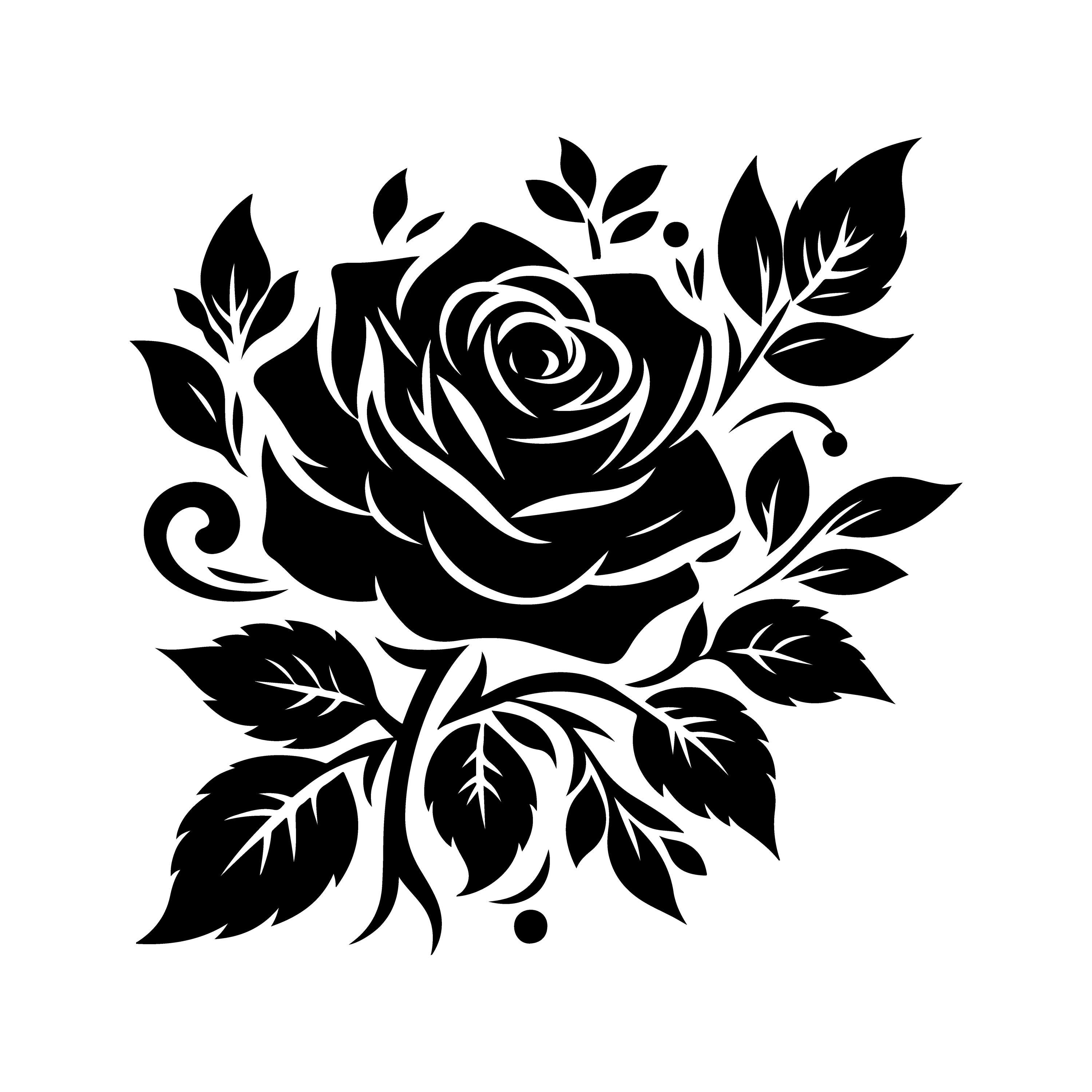 Vintage Rose SVG Bundle, Rose Clipart for Cricut , Floral Design SVG ...