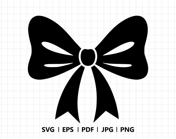 Bow Svg File, Bow Silhouette, Decoration Bow Svg, Laser Cut Files Bow ...