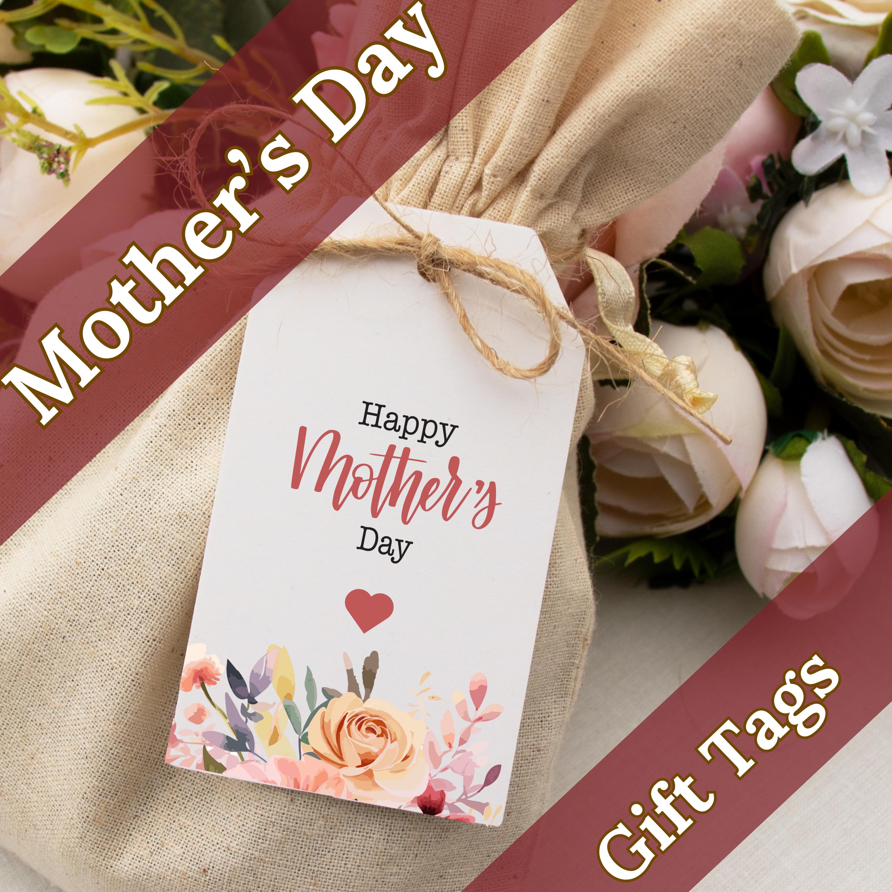 3 Printable Mother’s Day Gift Tags | Floral Gift Tags | Instant ...