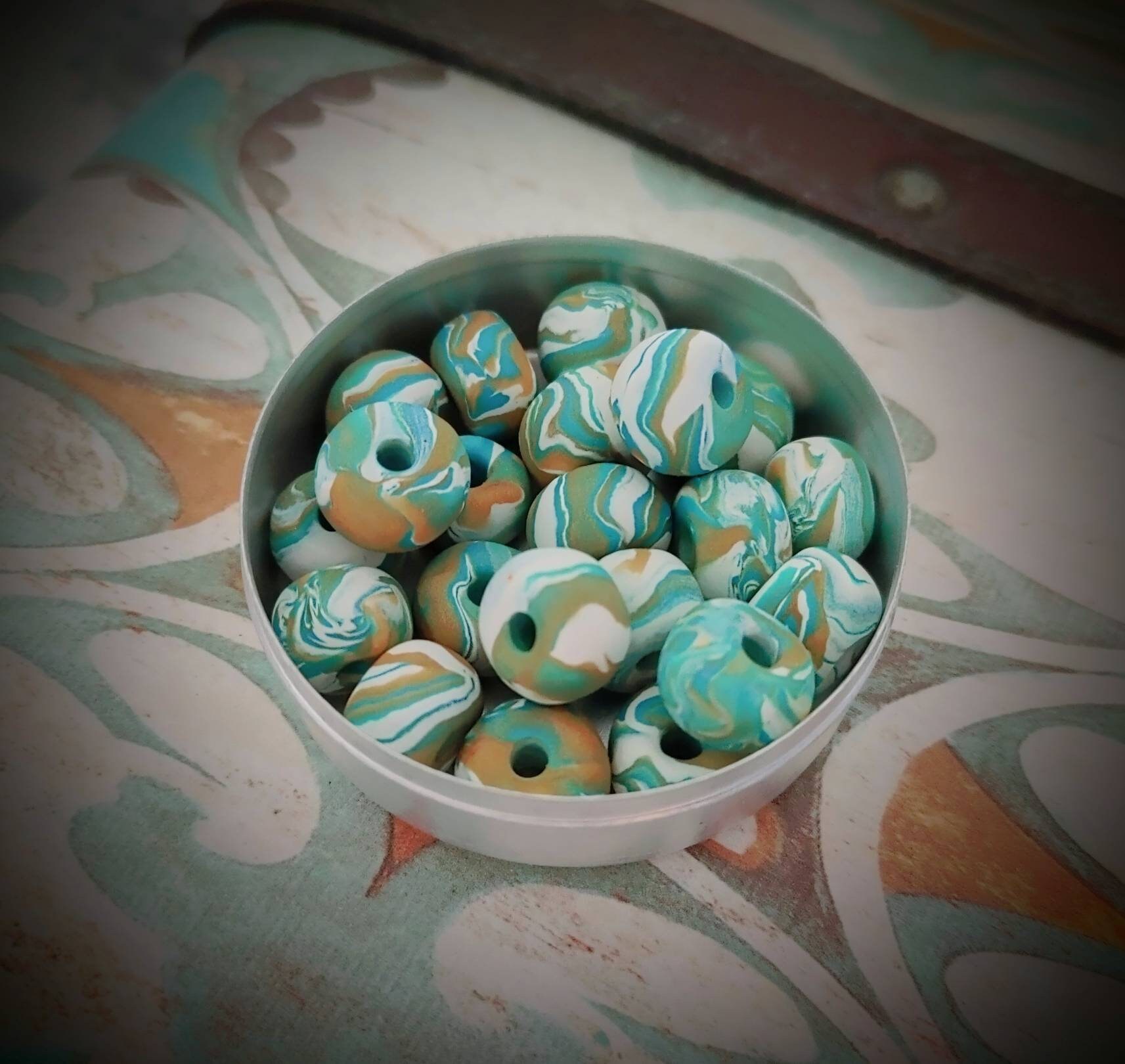 Hand Rolled Polymer Clay Beads: Clay Beads, Bead Supplies, Jewelry ...