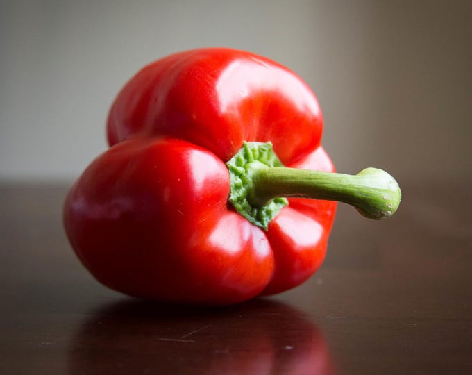 Red Baron Bell Pepper - Live Plant - USDA Organic - Etsy