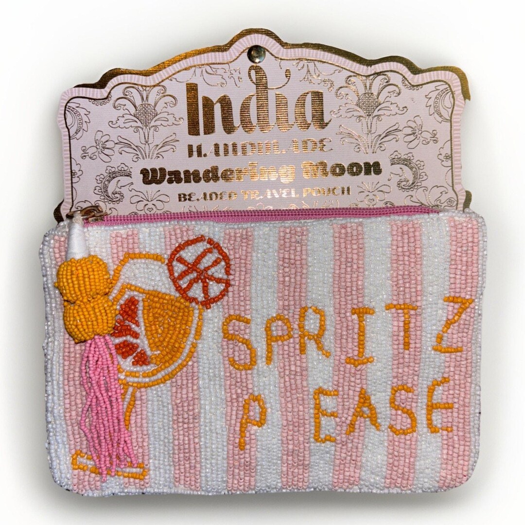 Wandering Moon Spritz Please Beaded Travel Pouch Viral Tiktok Handmade ...