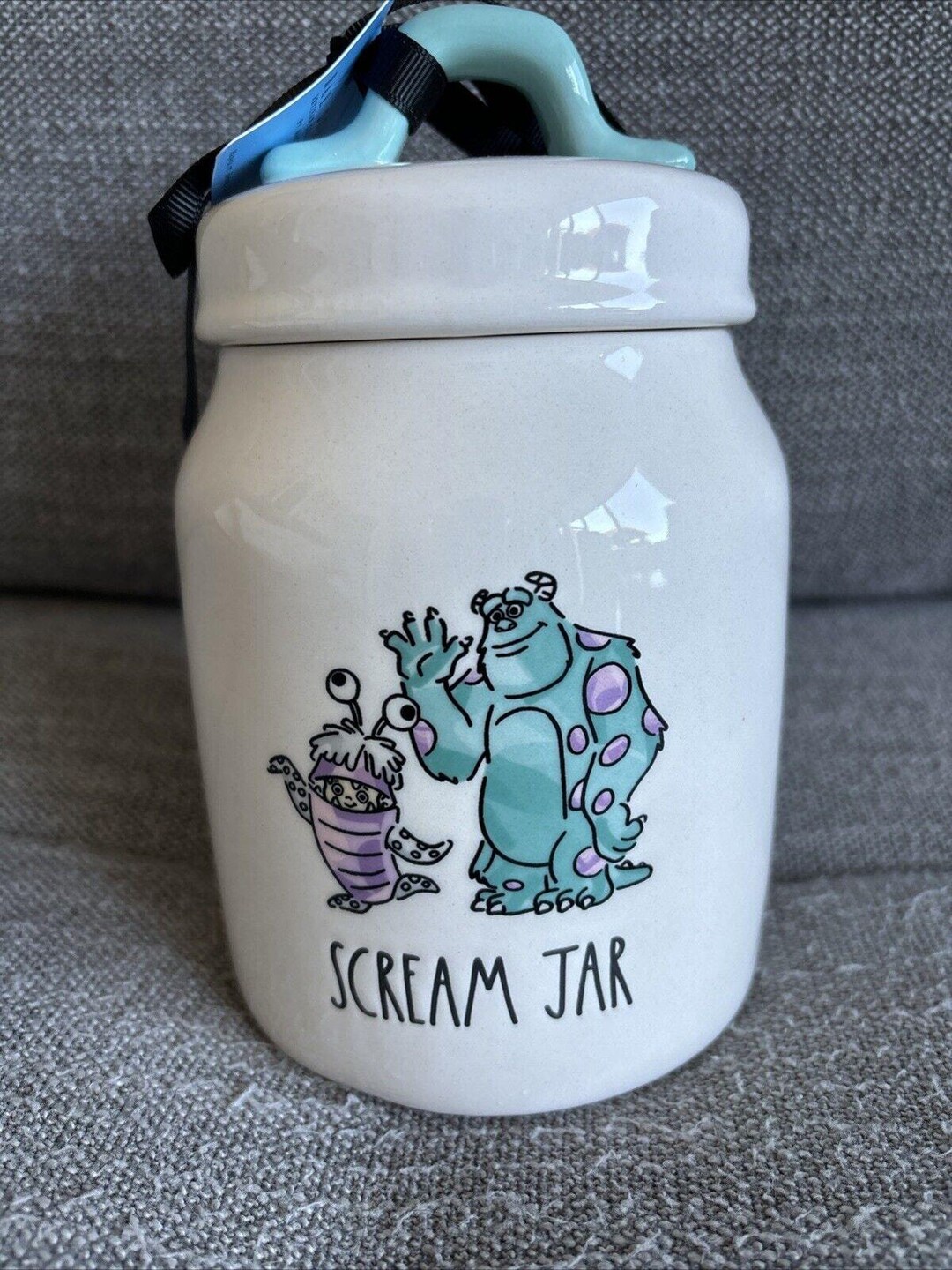New Disney's Monster's Inc Scream Jar Rae Dunn Boo & Sully Canister ...