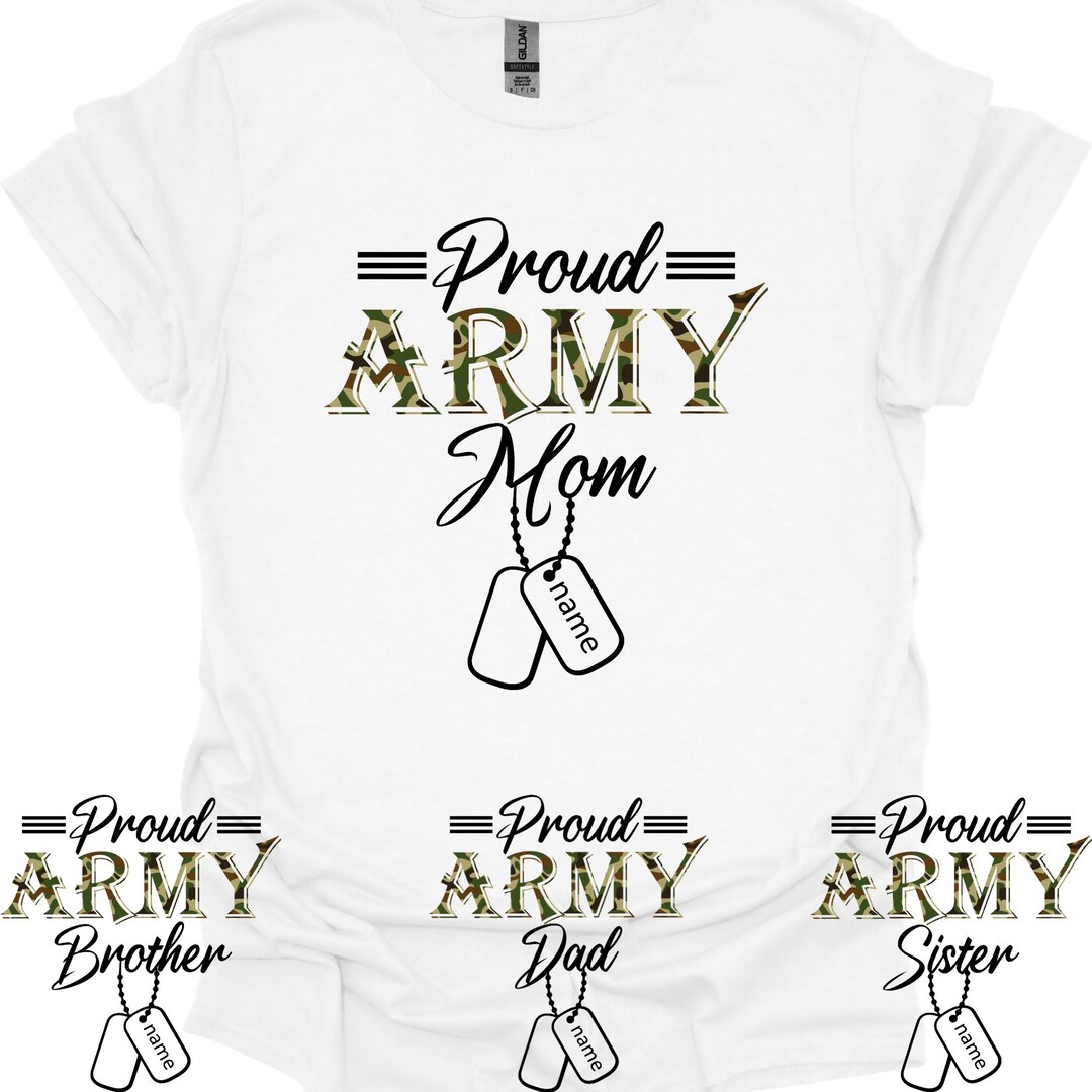 Personalized Proud Army Family Shirt: Boot Camp Graduation Tee - Etsy