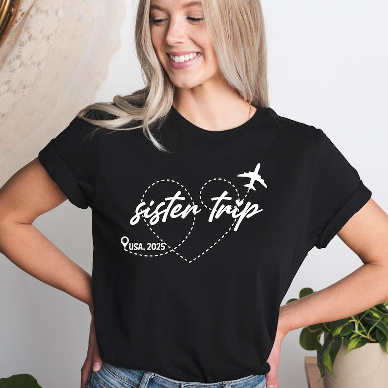 Sisters Trip 2025 Shirt: Matching Girls Vacation Tee - Etsy